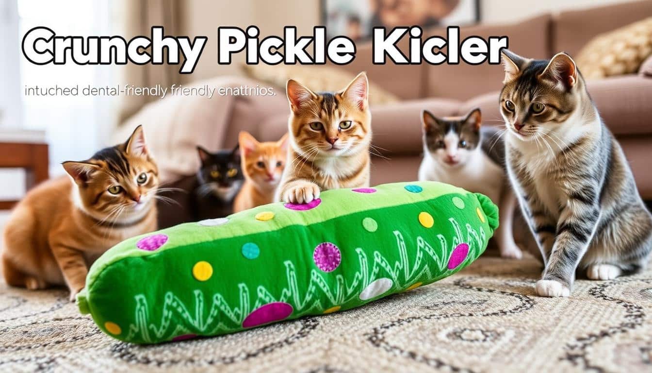 Catstages Crunchy Pickle Kicker Dental Catnip Cat Toy
